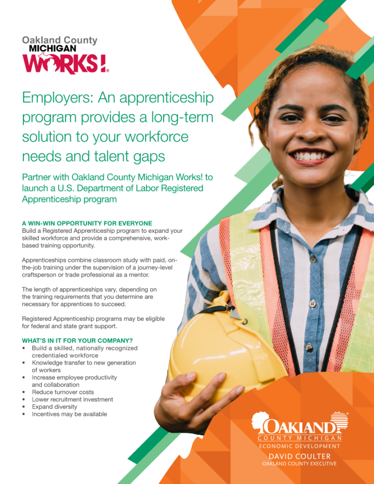 Apprenticeships - Waterford Michigan Works