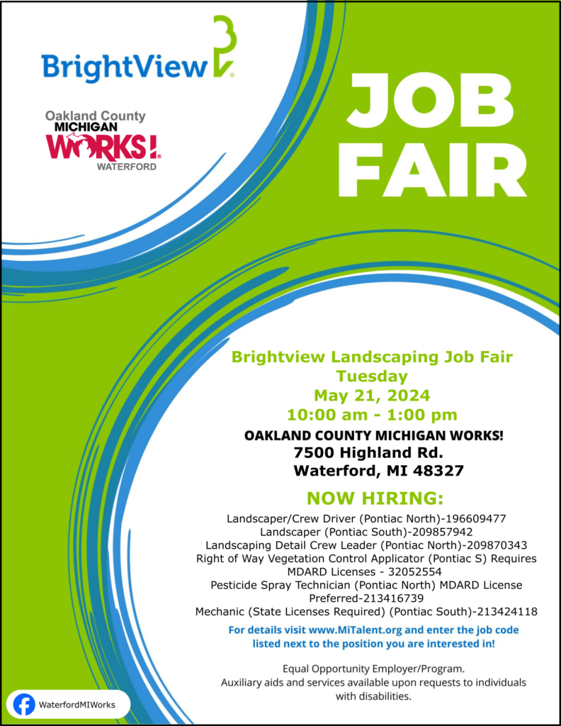 Job Fairs - Waterford Michigan Works